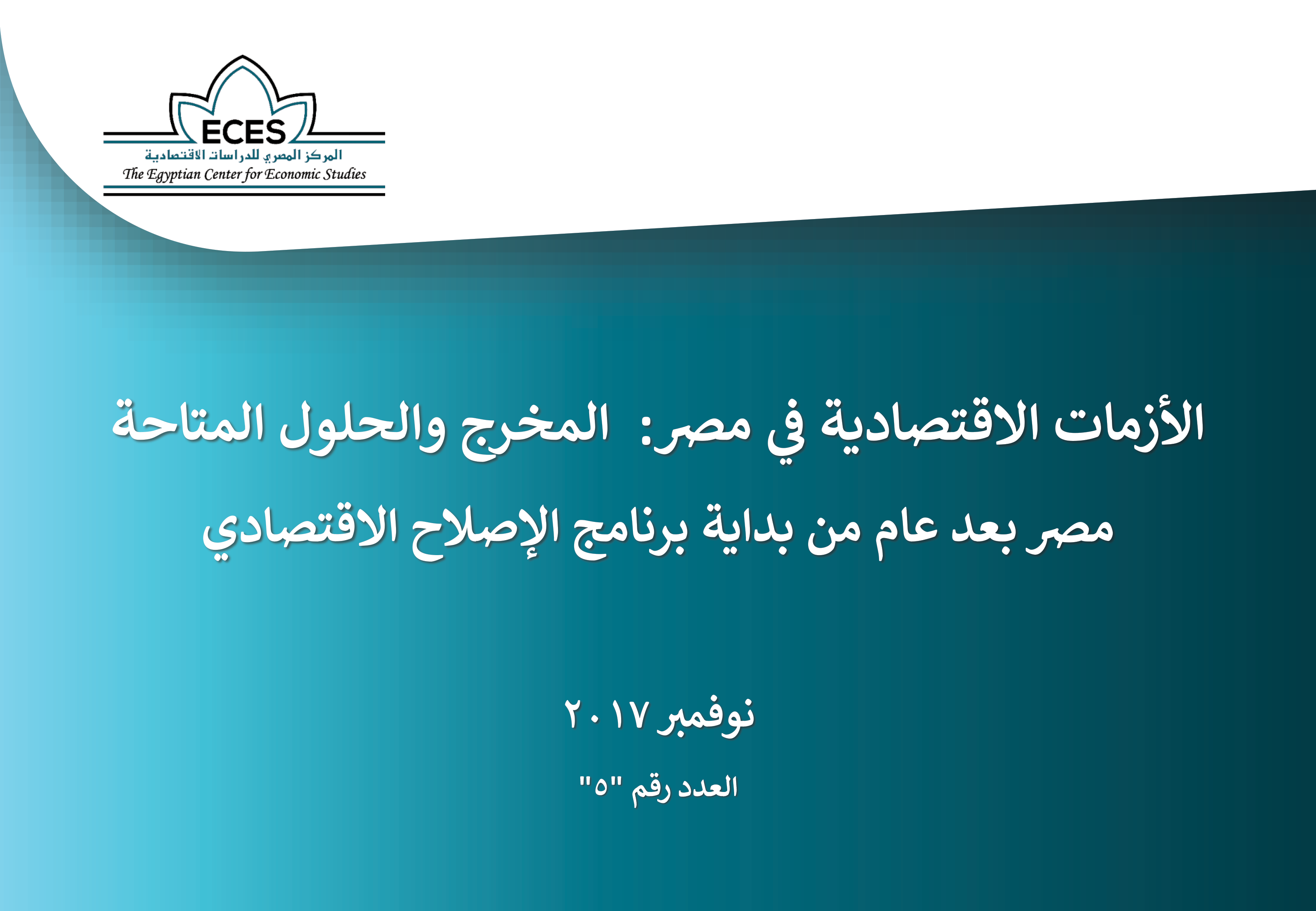 A Year after Egypt’s Economic Program - ECES